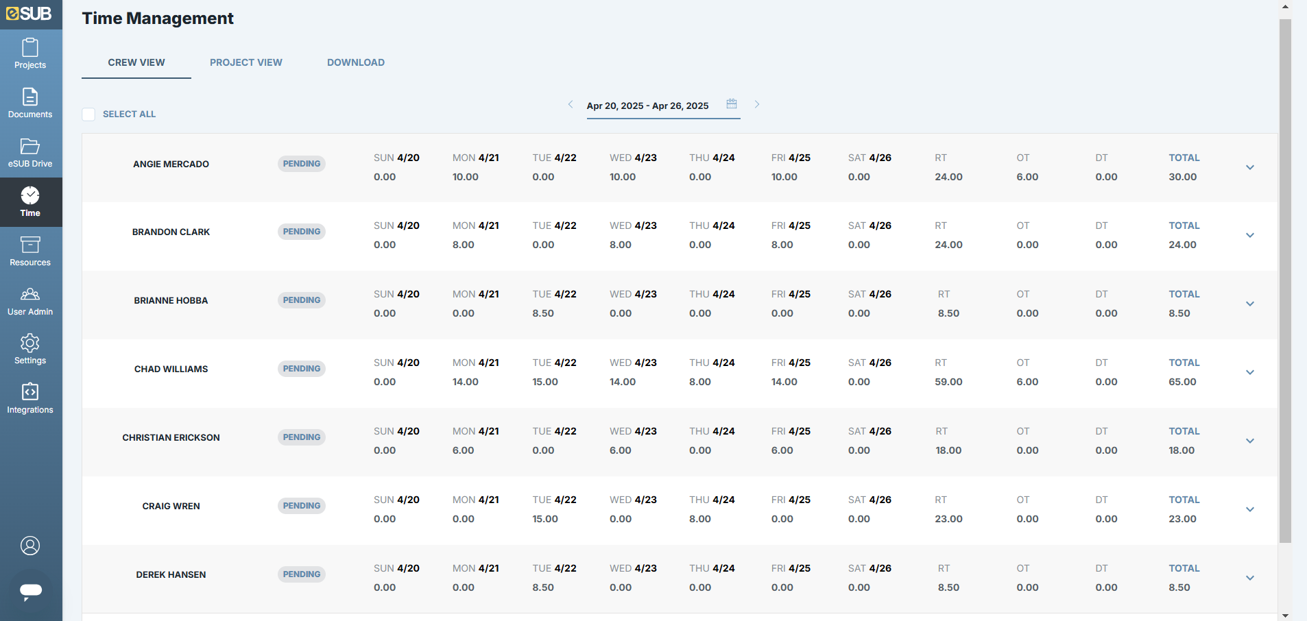 Construction Office Software - eSUB Cloud